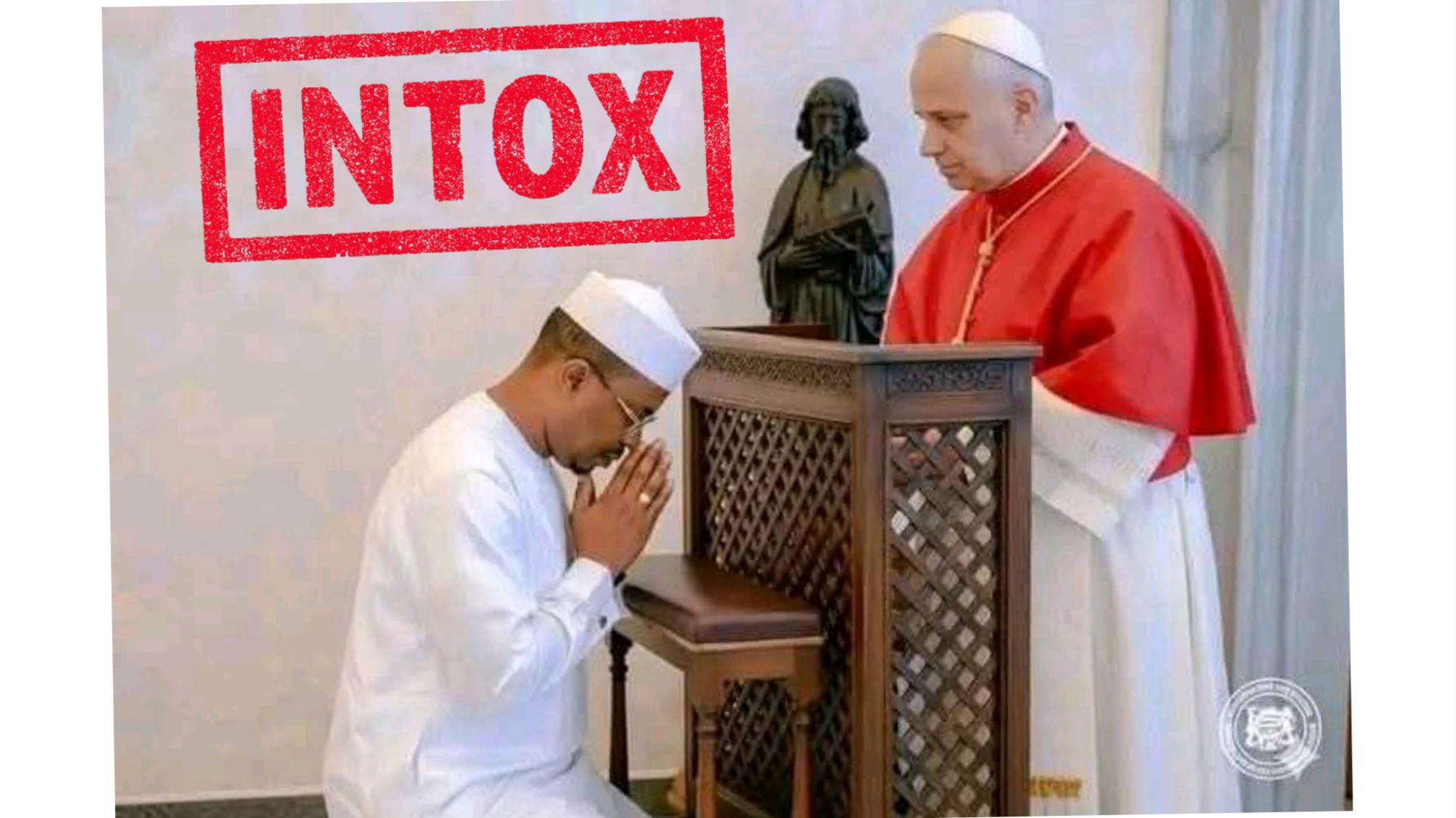Fake-checking: le Président n'a pas fléchi le genou devant le Pape ...